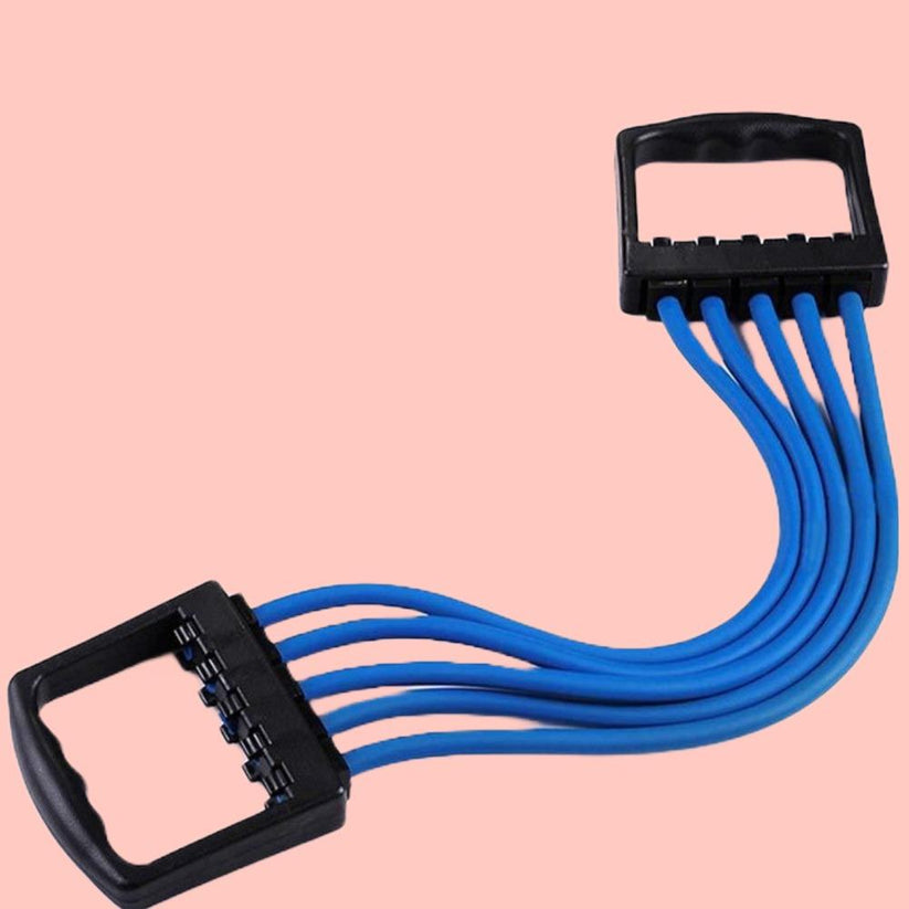 Adjustable Multi-Function 5 Rubber Tubes Chest Expander – Blinkin Store